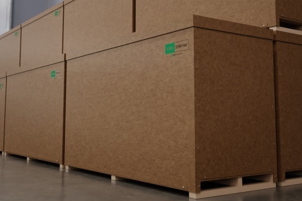 Corrugated Cardboard Shipping Crates Ufp Packaging Strip Pak足速 Crating